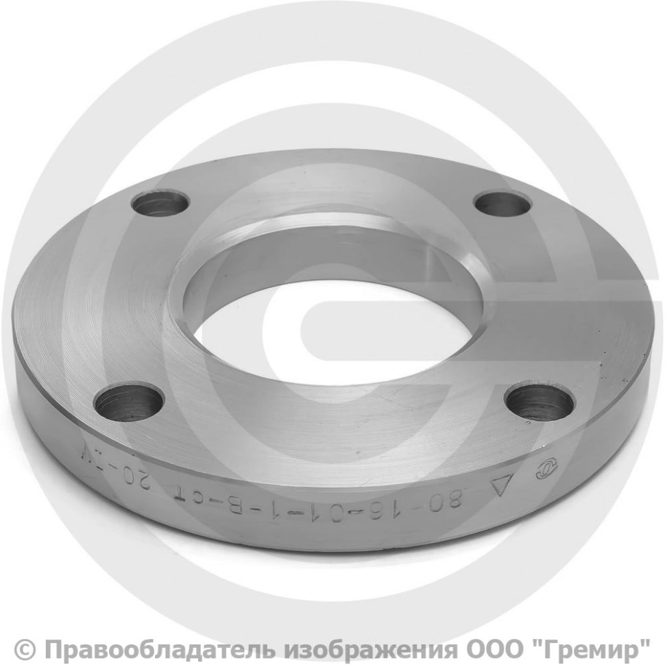 Фланец плоский стальной 1-80-16 ГОСТ 12820 Ру-16 Ду-80 купить в ...